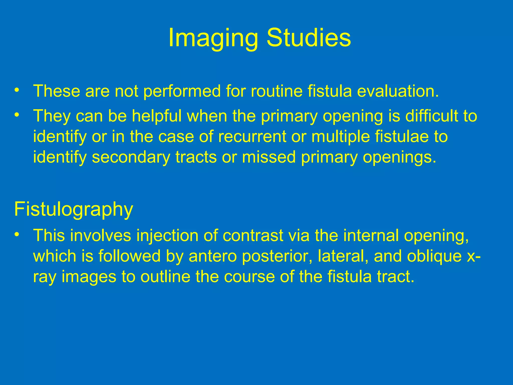 Fistula in-ano | PPT