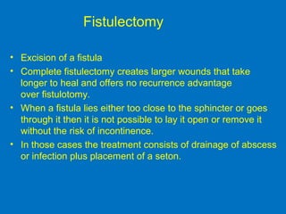 Fistula in-ano | PPT