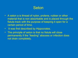 Fistula in-ano | PPT