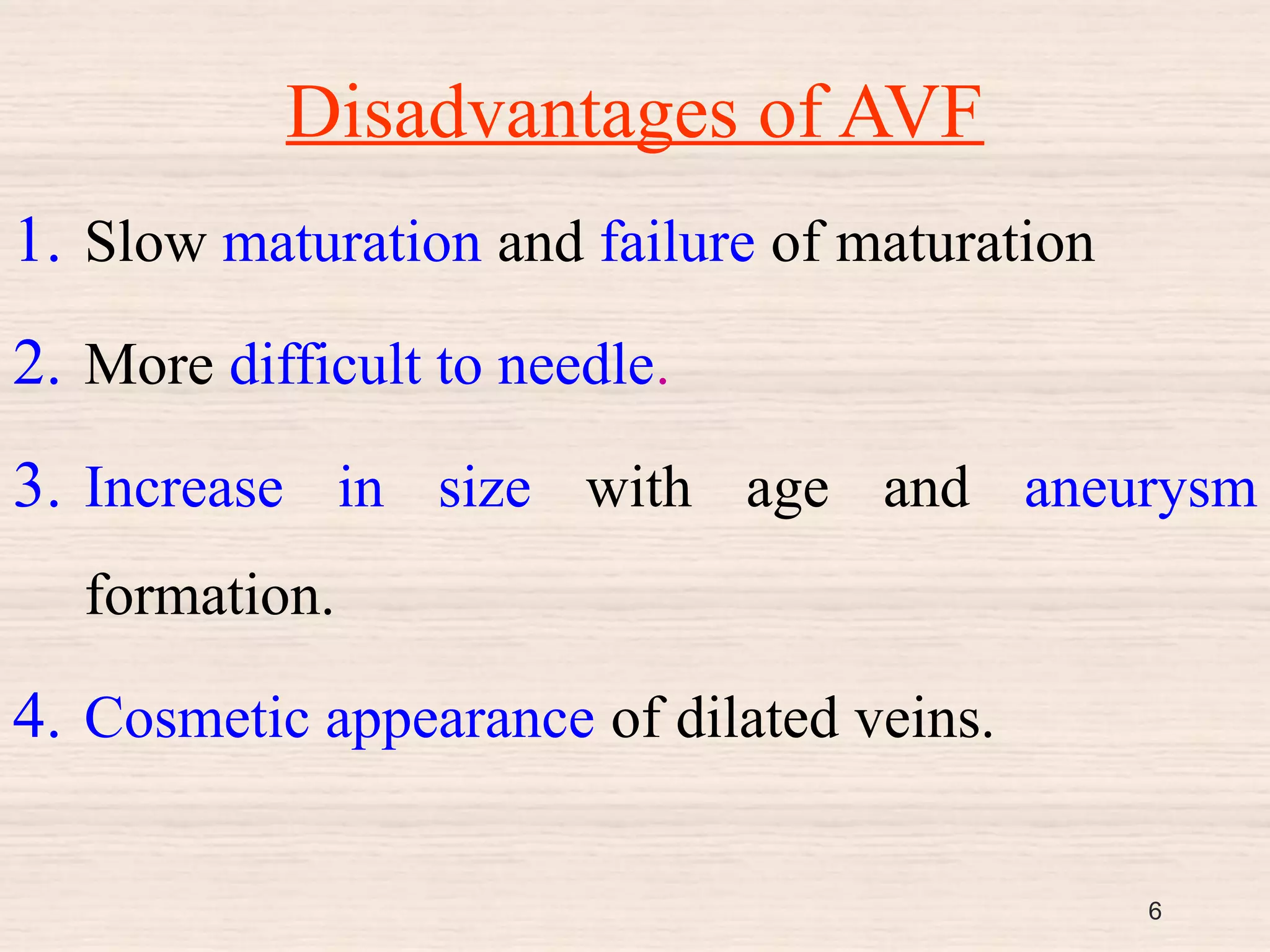Fistula (Arteriovenous fistula -AVF) | PPT