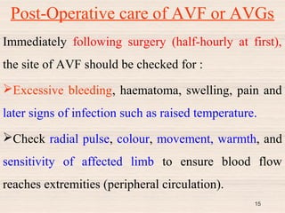 Fistula (Arteriovenous fistula -AVF) | PPT