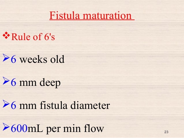 Fistula (Arteriovenous fistula -AVF)