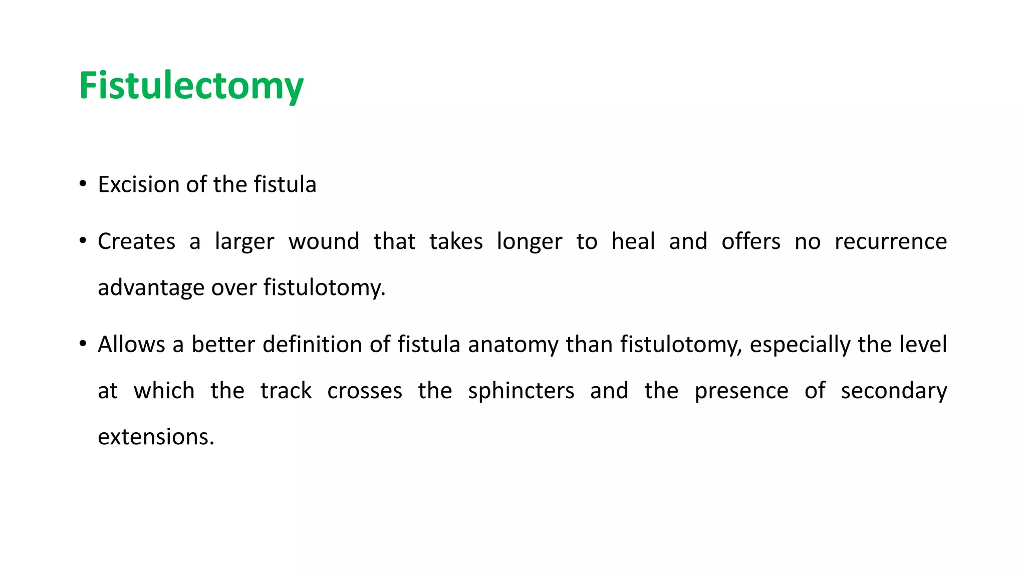 Fistula in ano | PPTX