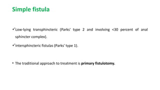 Fistula in ano | PPTX