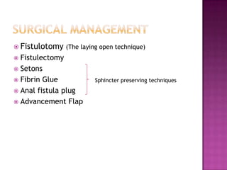 Fistula in ano | PPTX
