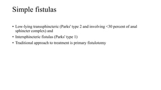 Fistula in ano | PPTX