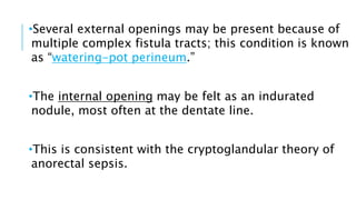 Fistula in ano | PPTX
