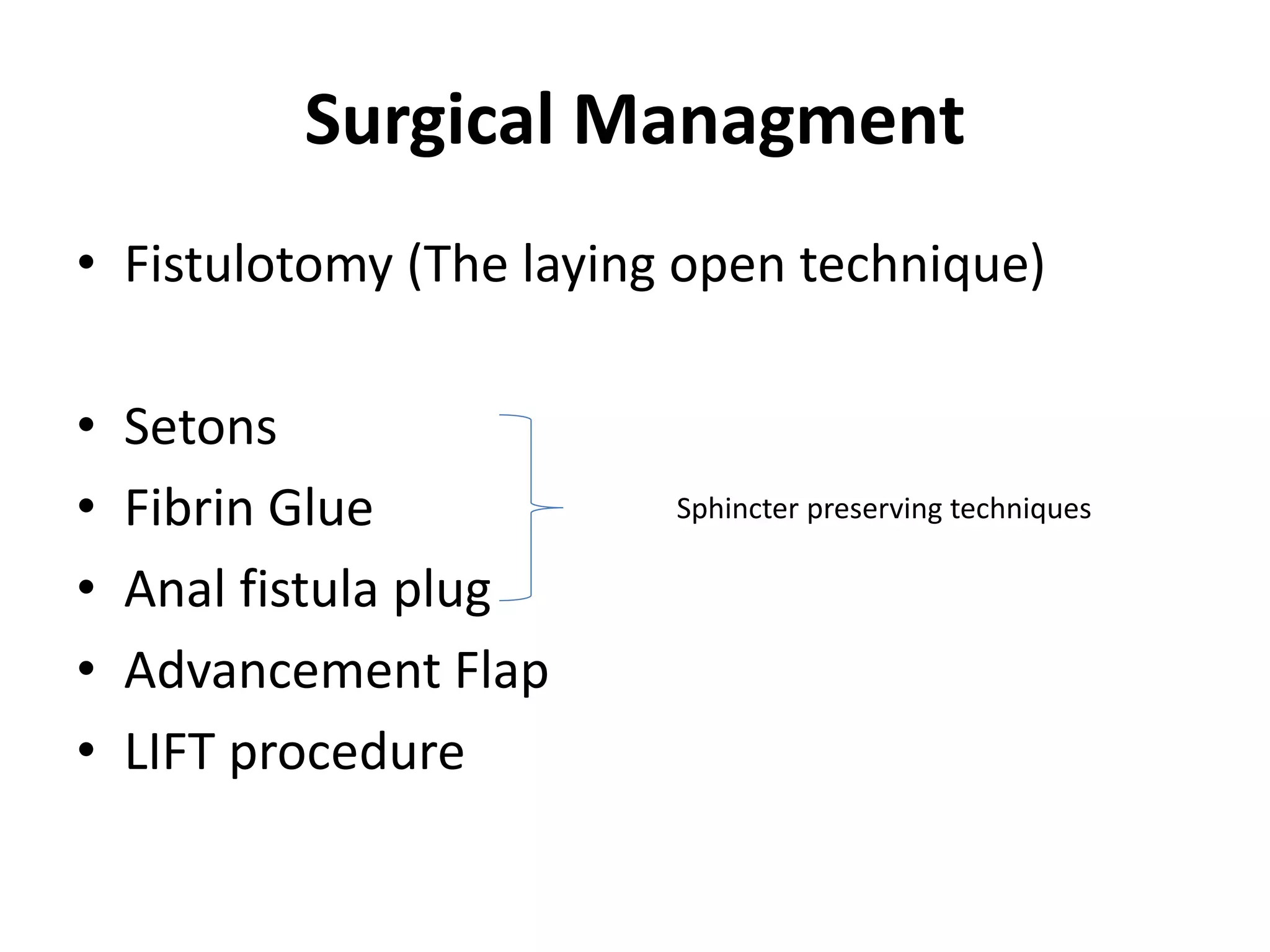 Fistula in ANO | PPTX