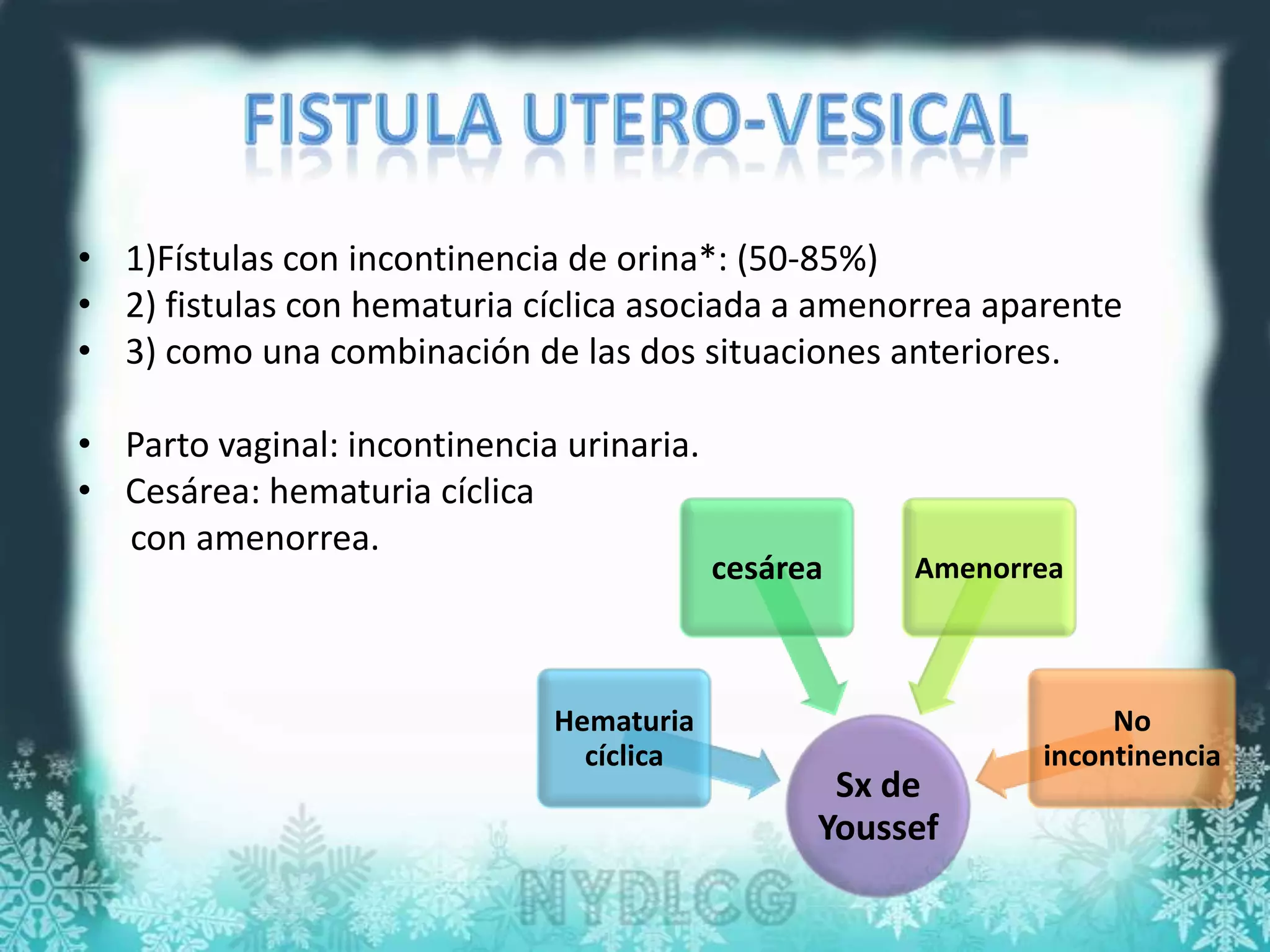 Fistulas Vaginales | PPT