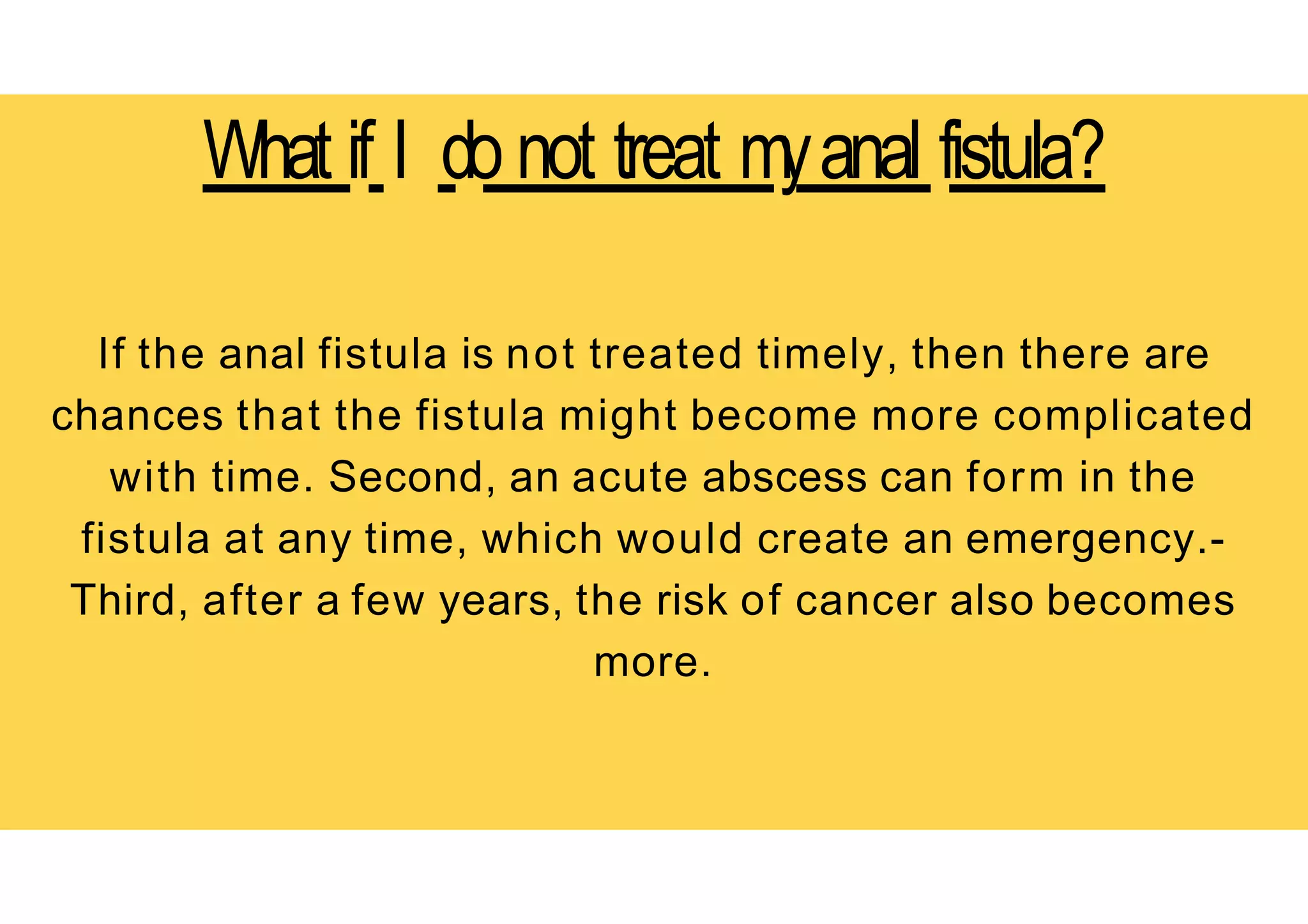 Fistula treatment without surgery | PPTX