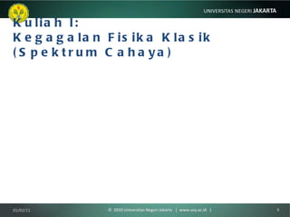 Fisika Kuantum (0) pengantar | PPT