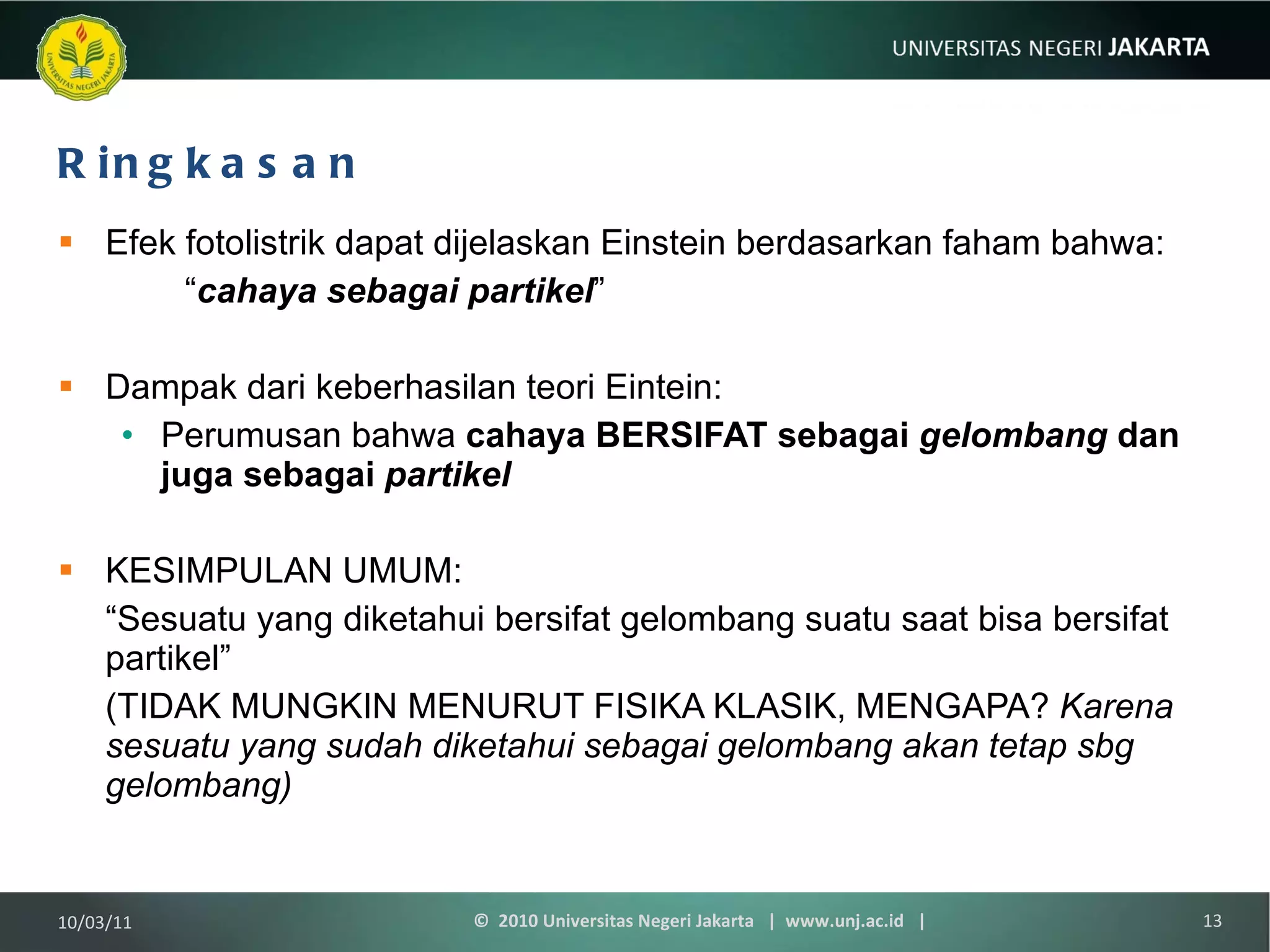 Fistum 2-efek fotolistrik | PPT