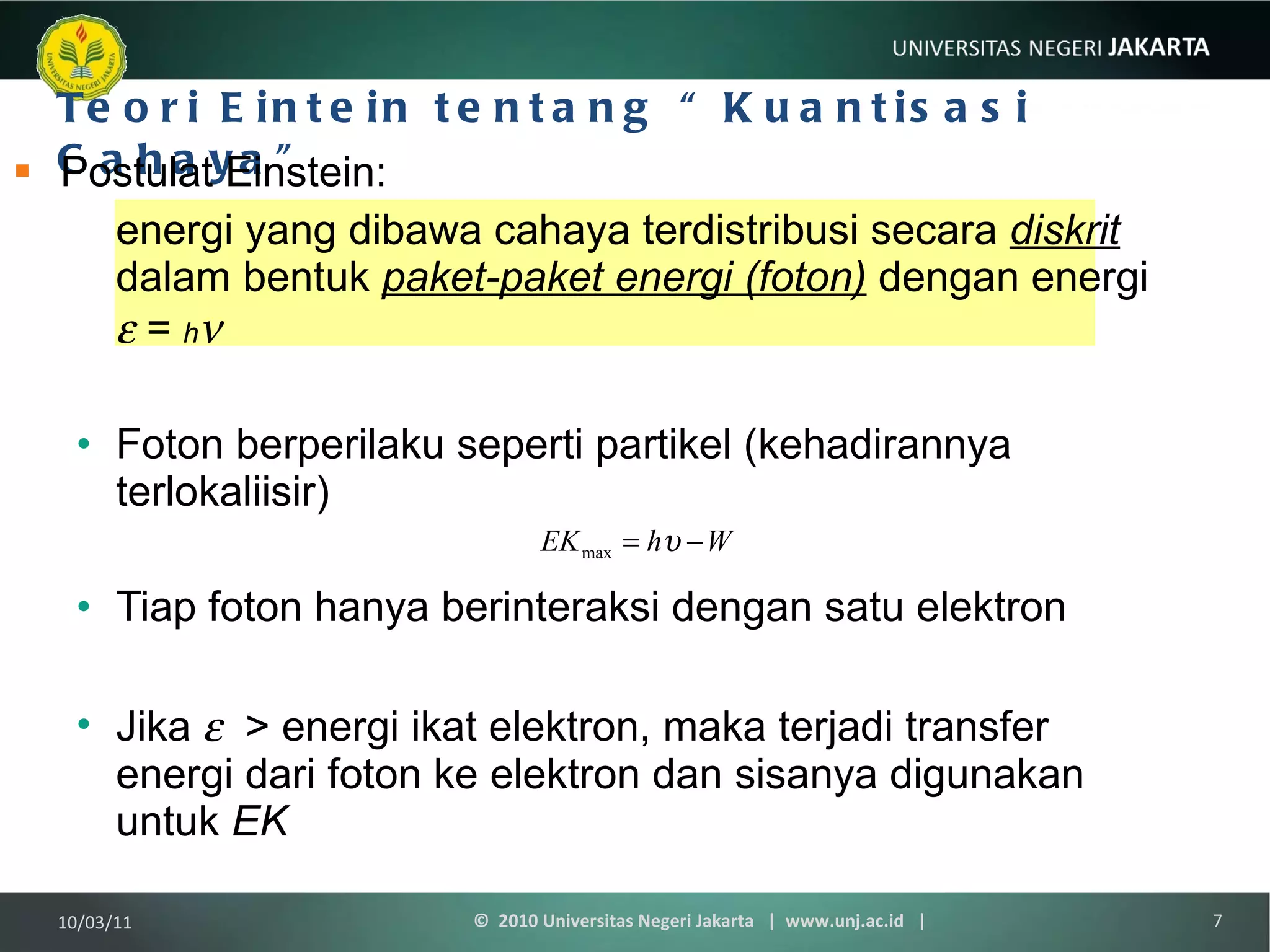 Fistum 2-efek fotolistrik | PPT