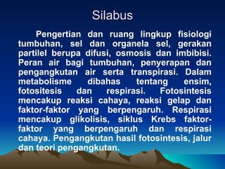 Difusi : Fisiologi Tumbuhan | PPT