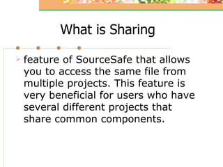 Fist Vss Source Code Management Techniques | PPT