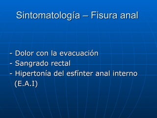 Fisura anal | PPT