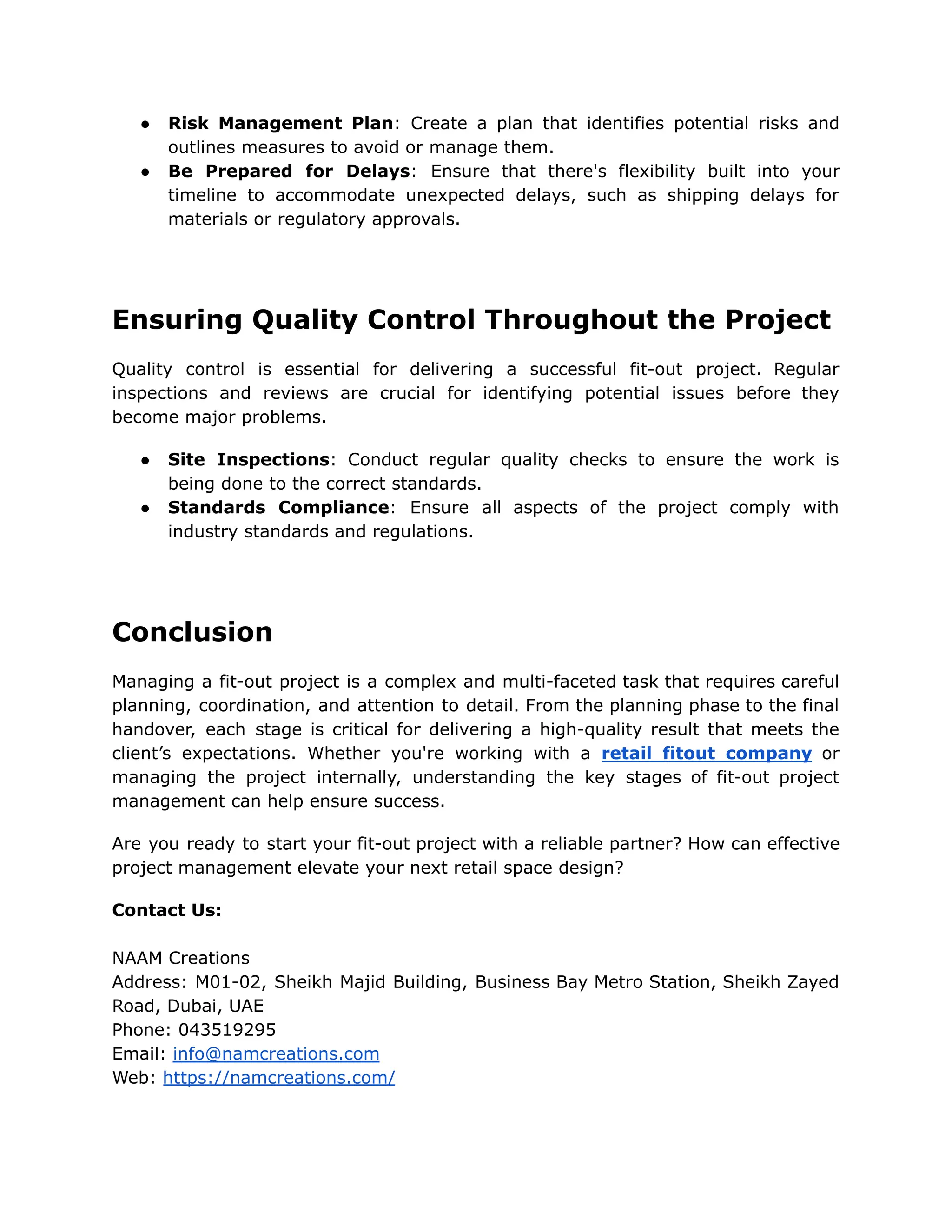 Fit-Out Project Management: A Step-by-Step Guide to Success | PDF