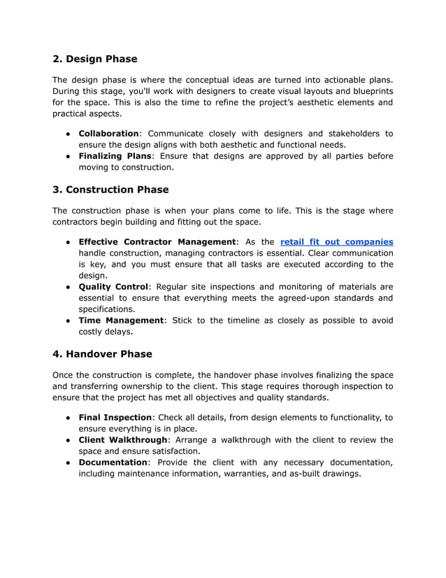 Fit-Out Project Management: A Step-by-Step Guide to Success | PDF