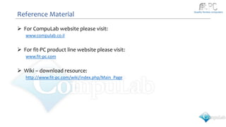 Fit pc-product-line-overview | PPT