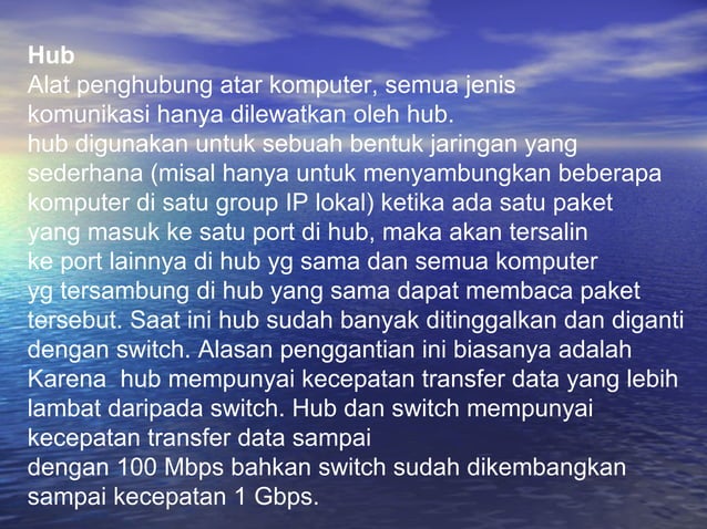 Fit 07 ihak_pengertian_hub_switch_dan_router | PPT