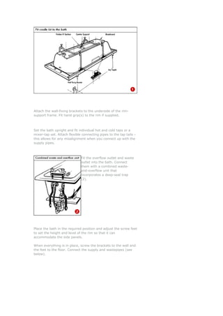 Fit a bath and wash basin | PDF