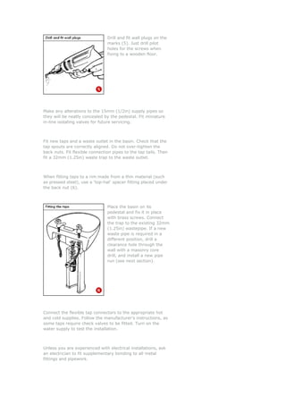 Fit a bath and wash basin | PDF