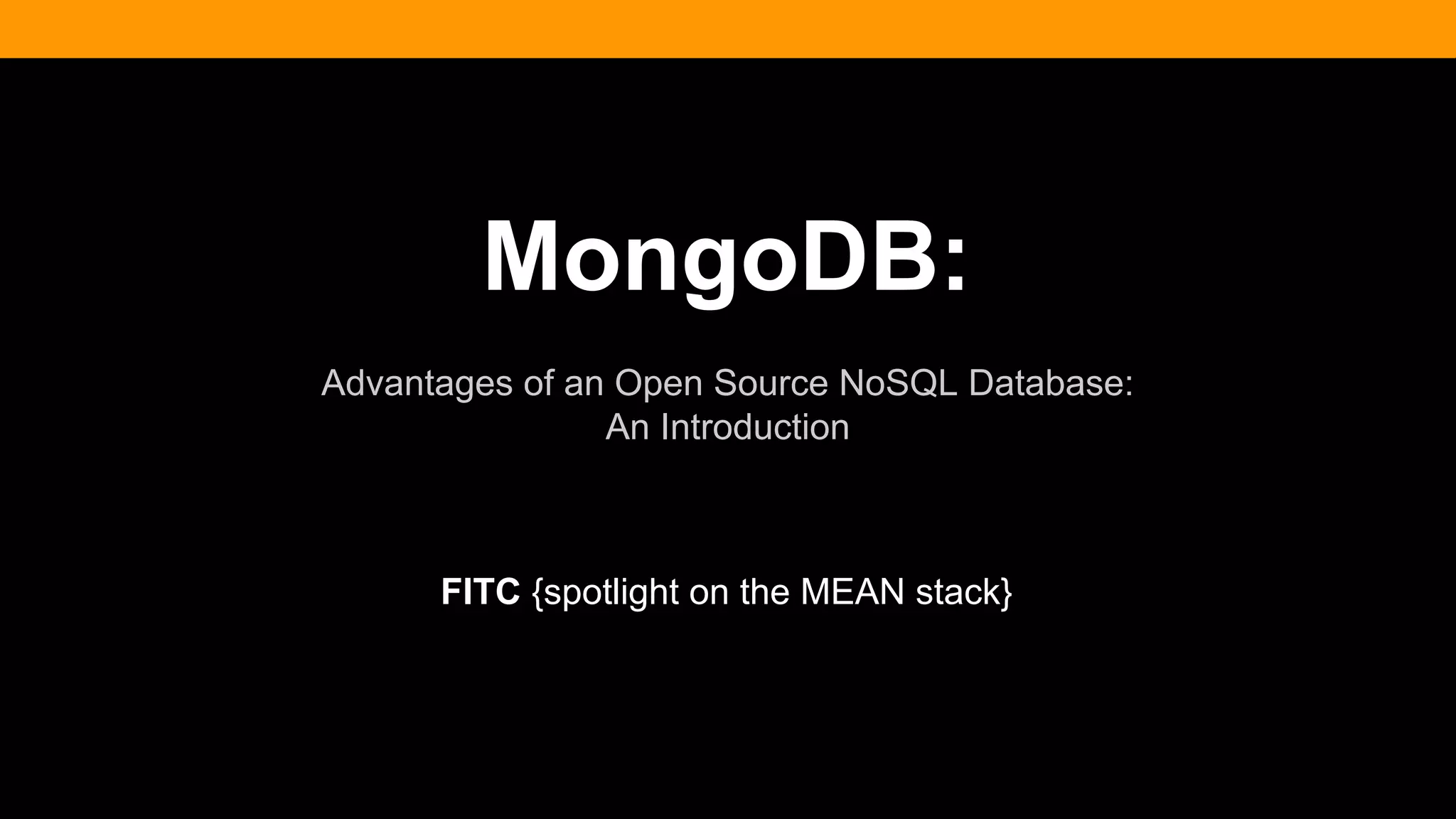 MongoDB: Advantages of an Open Source NoSQL Database | PDF | Databases | Computer Software and ...
