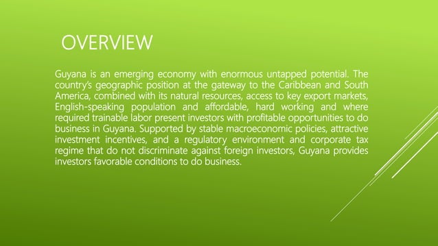 Doing Business in GUYANA | PPTX