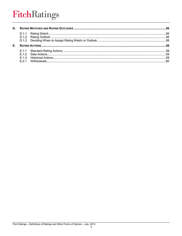 Fitch Ratings: Definitions of Ratings | PDF