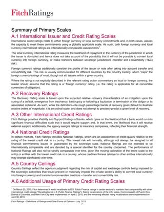 Fitch Ratings: Definitions of Ratings | PDF