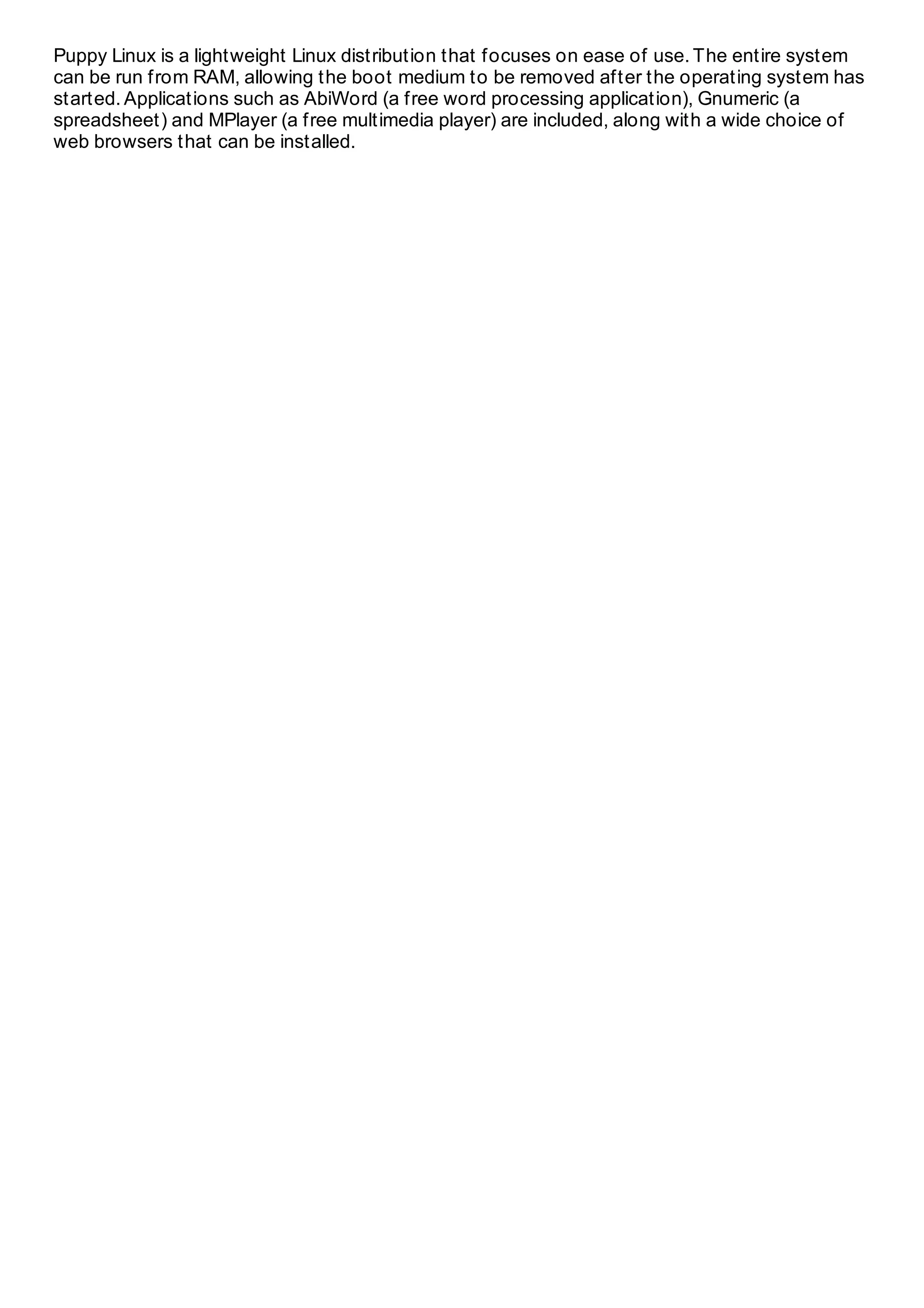 Top Lightweight Linux Distros | PDF