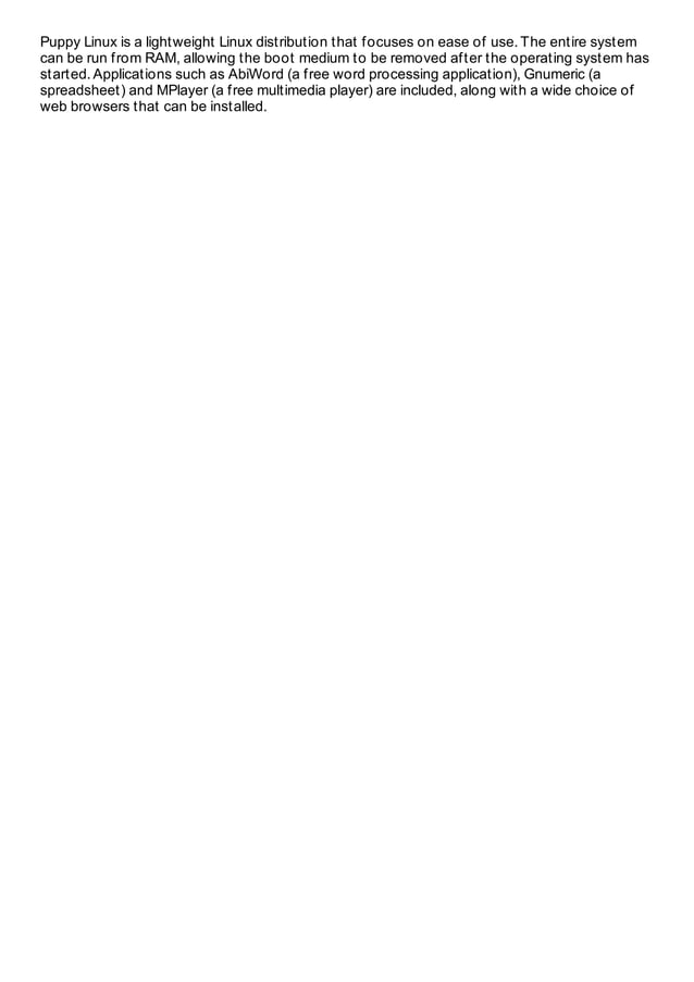 Top Lightweight Linux Distros | PDF