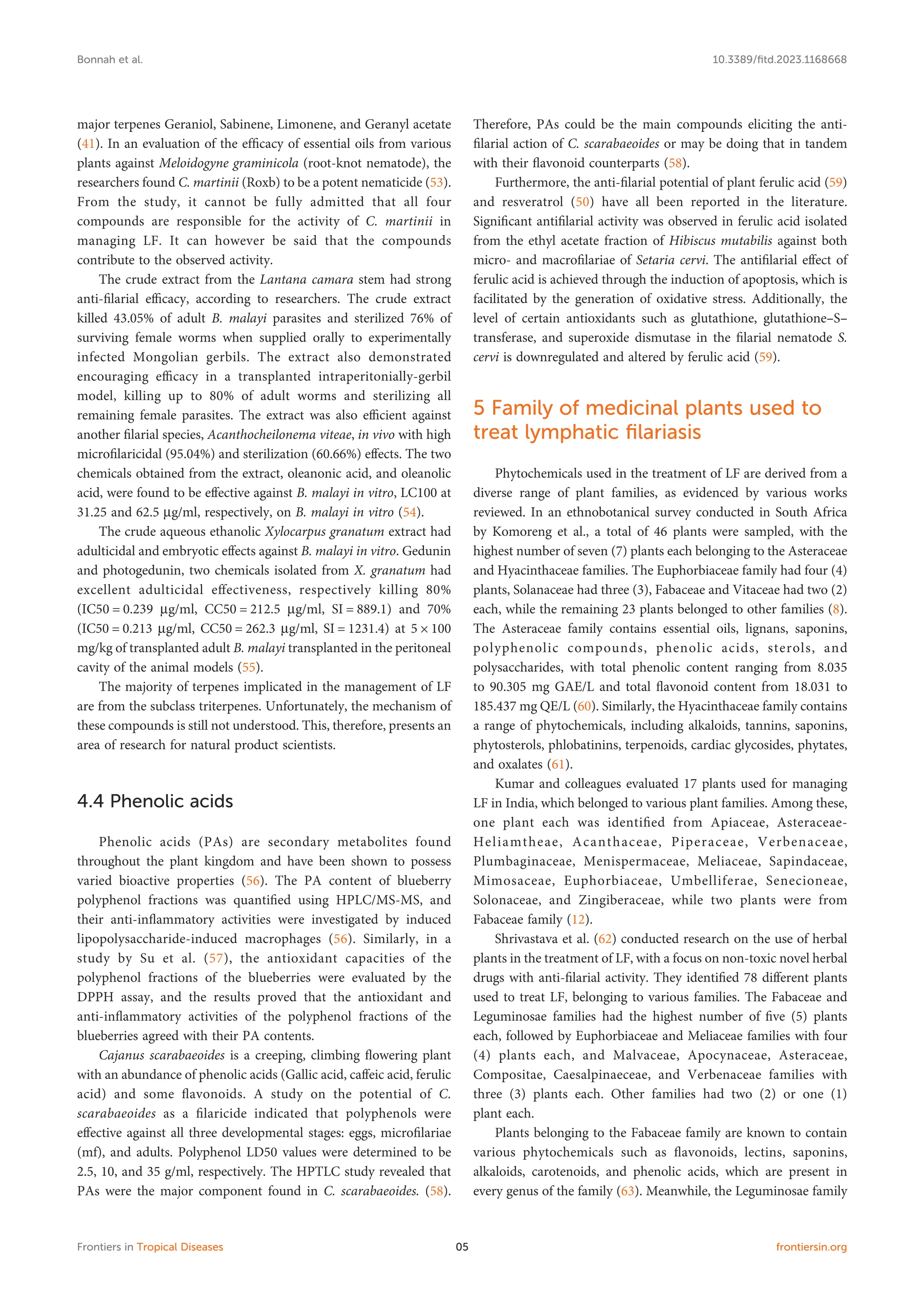 Phytochemical Intervention Lymphatic Filariasis | PDF