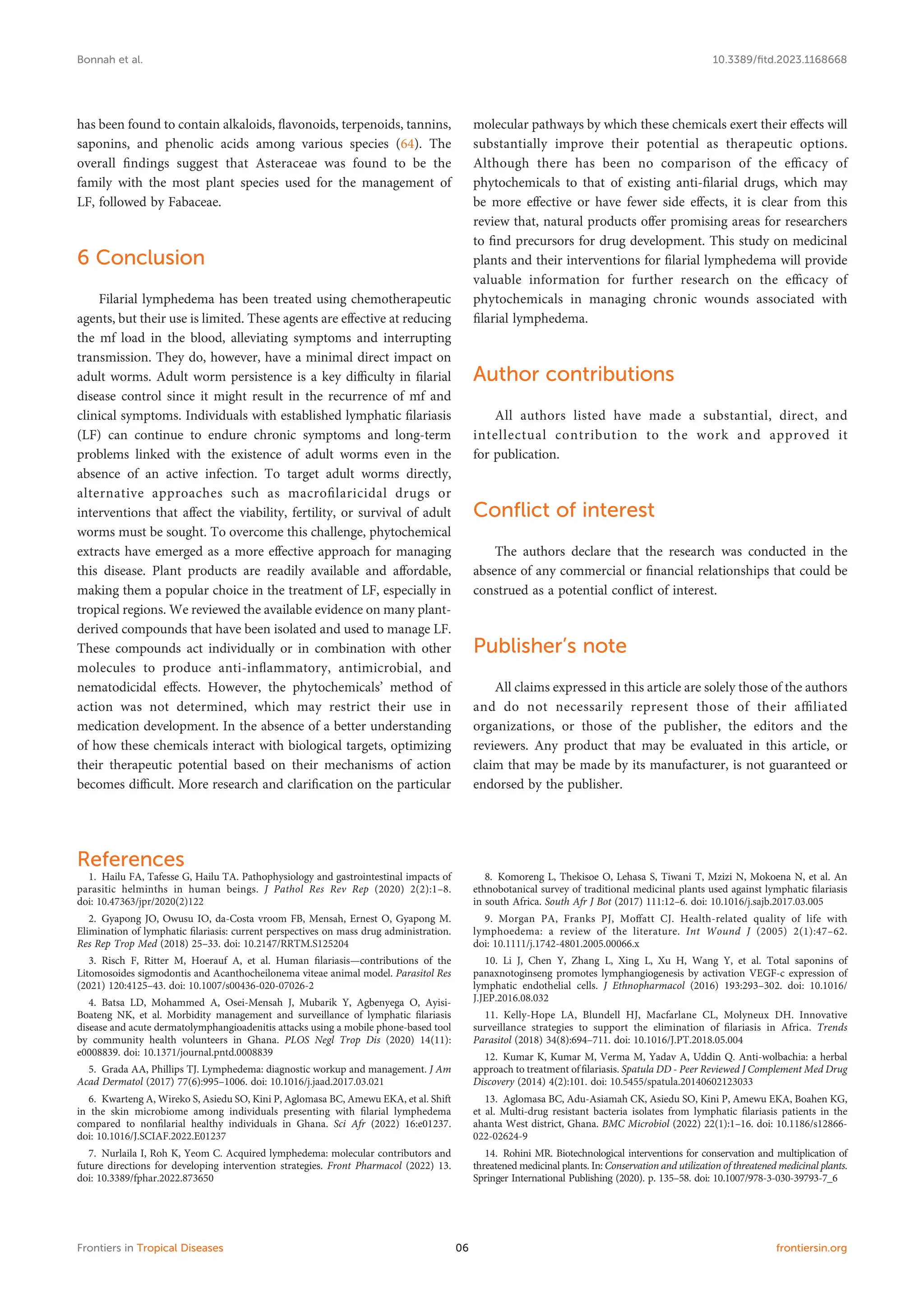 Phytochemical Intervention Lymphatic Filariasis | PDF