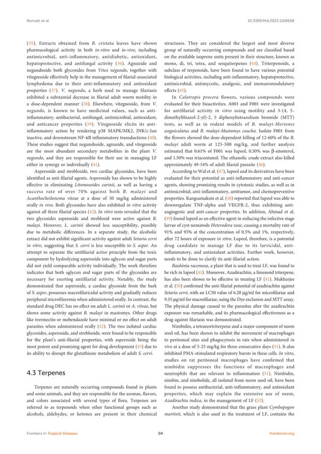 Phytochemical Intervention Lymphatic Filariasis | PDF