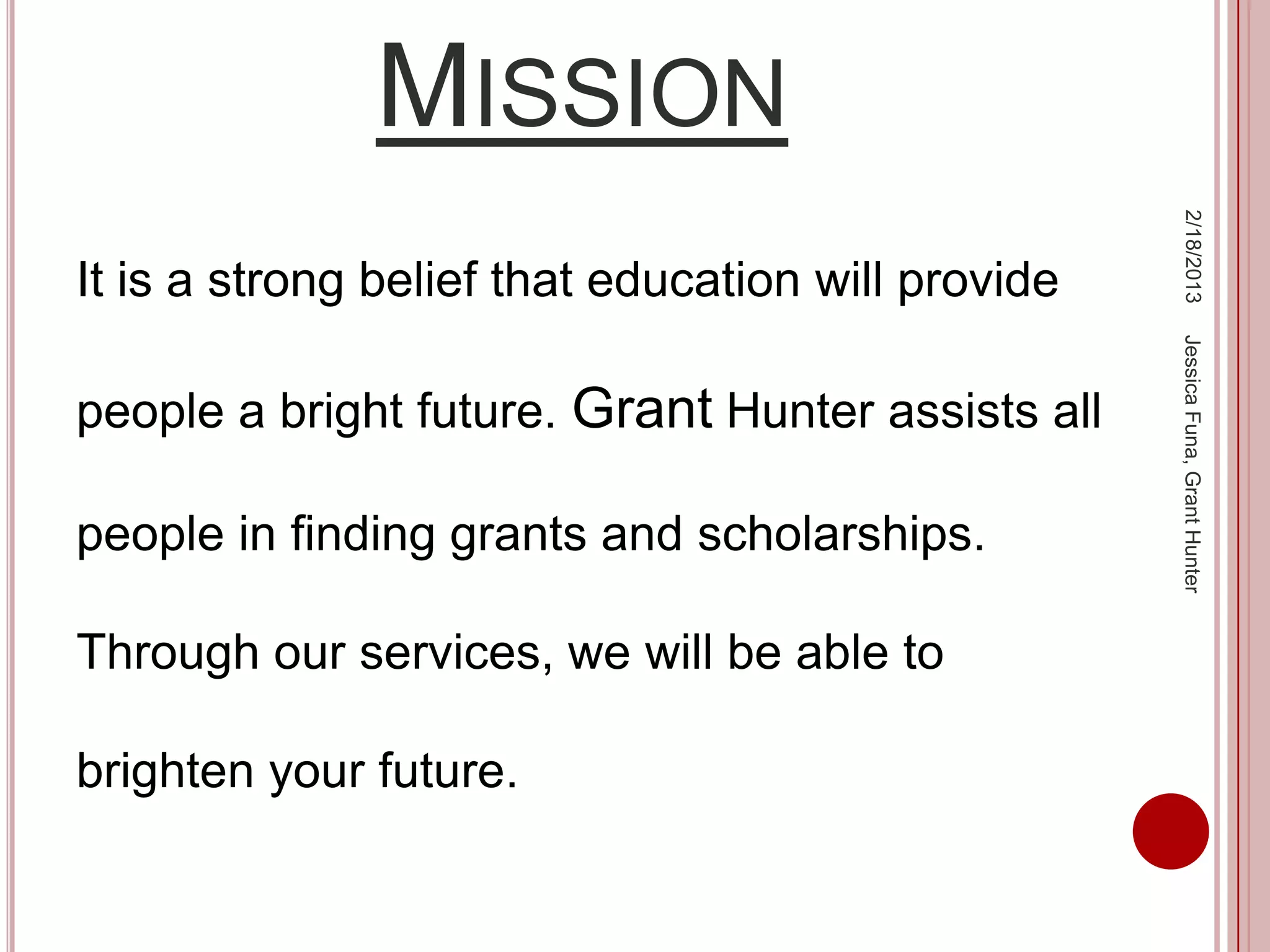 Fit final project grant hunter | PPTX