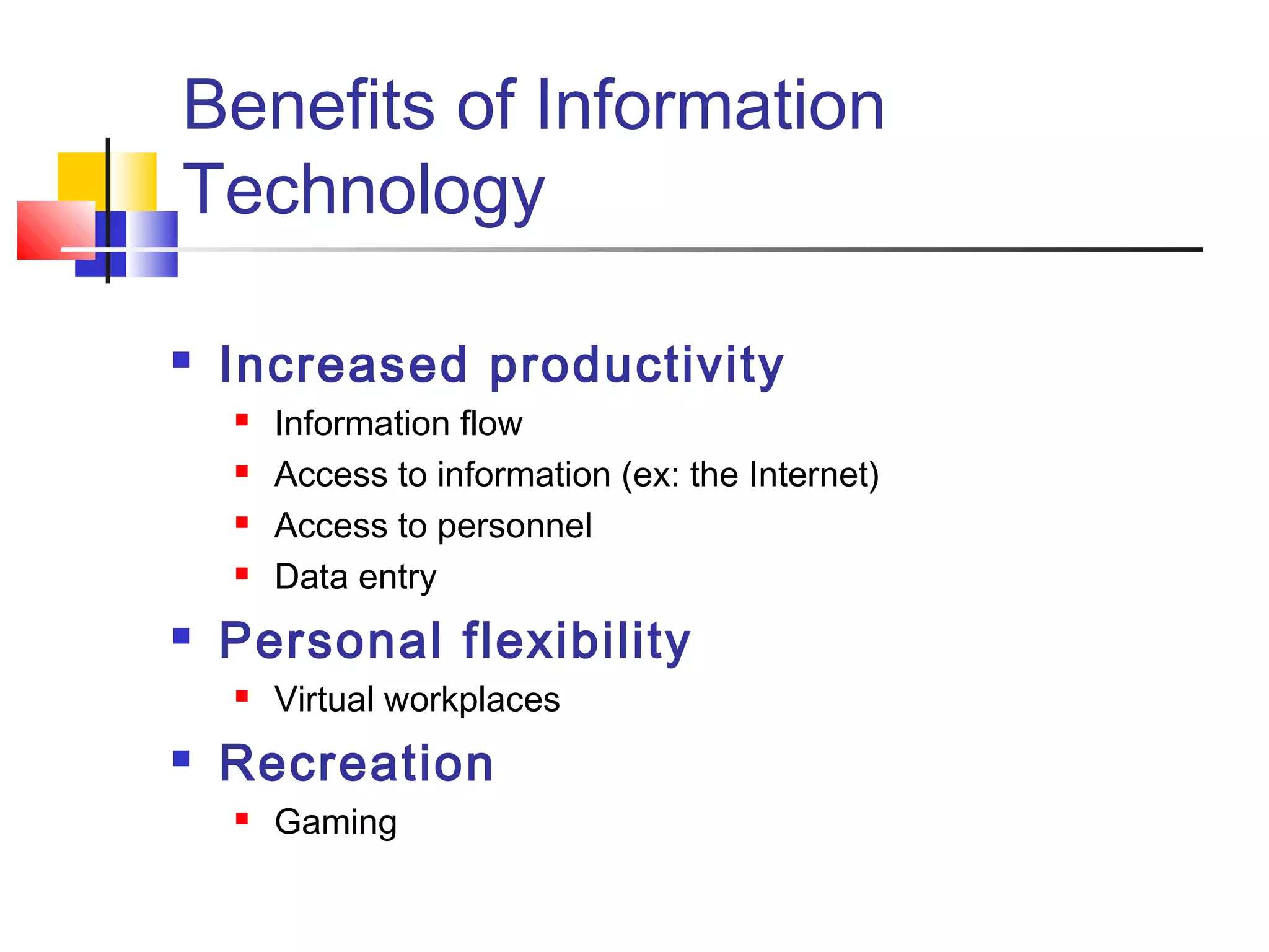 Basics of information technology | PPT