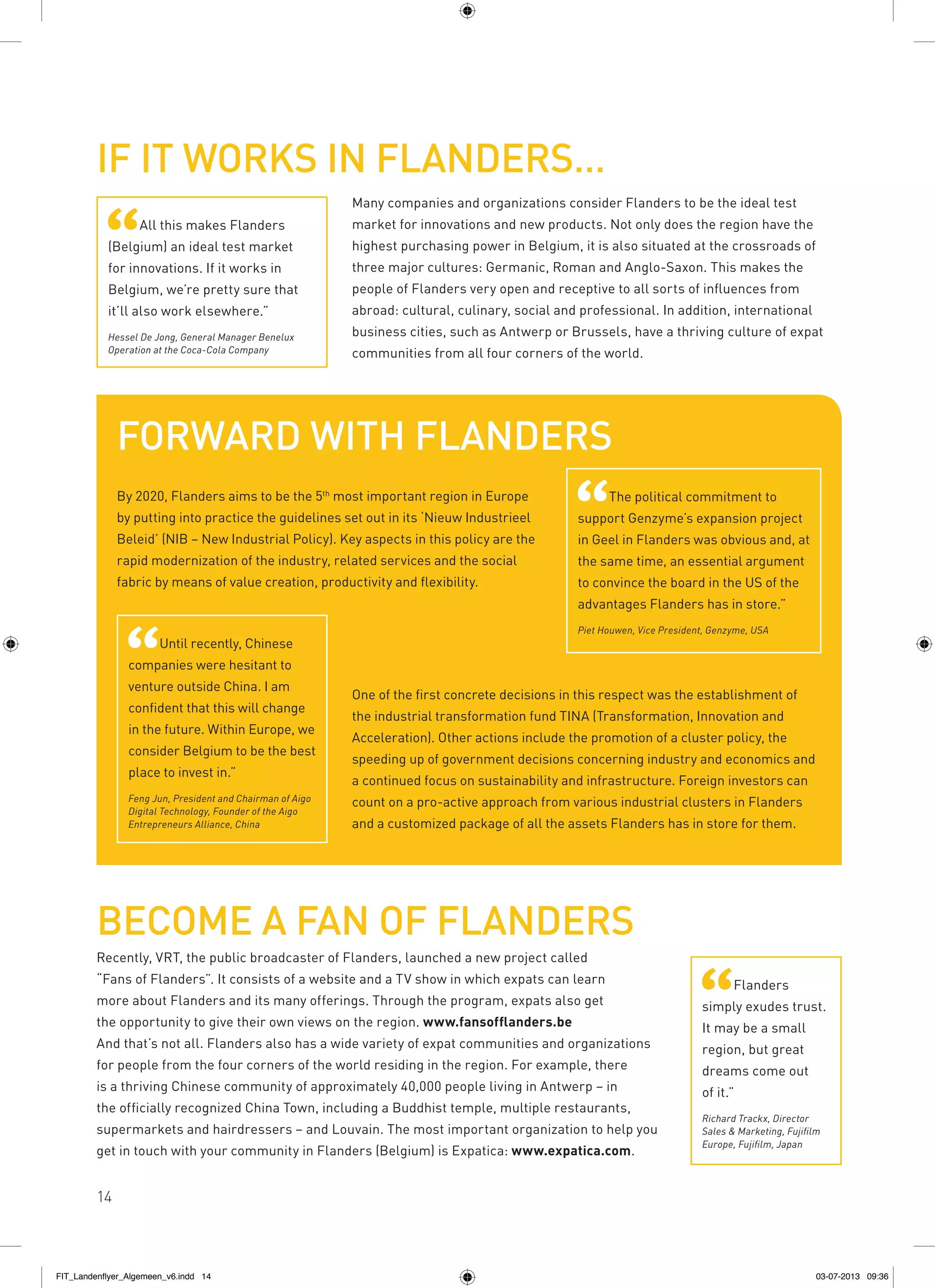 Seize the business opportunities in Flanders/Belgium | PDF