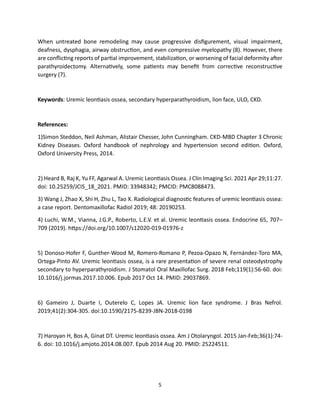 Uremic Leontiasis Ossea | DOCX