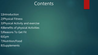 Fitness | PPTX | Fitness and Exercise | Healthy Living