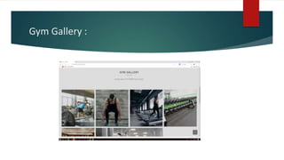 FITNESS-GYM-MANAGEMENT-SYSTEM-Project-Presentation.pptx | Computing | Technology & Computing