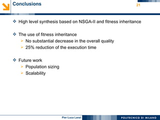 Fitness Inheritance in Evolutionary and | PPT