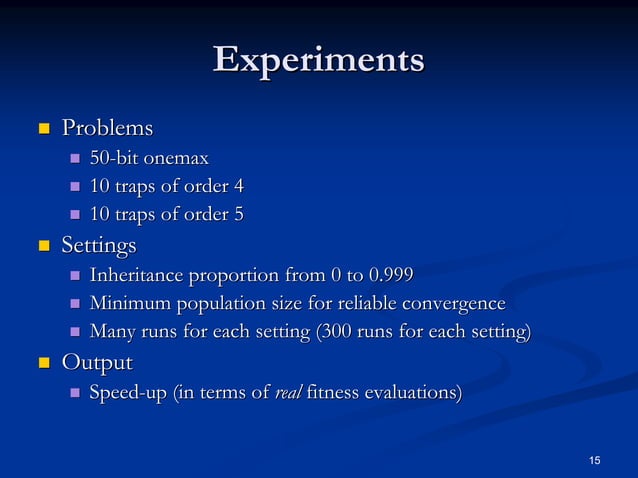 Fitness Inheritance In The Bayesian Optimization Algorithm Ppt