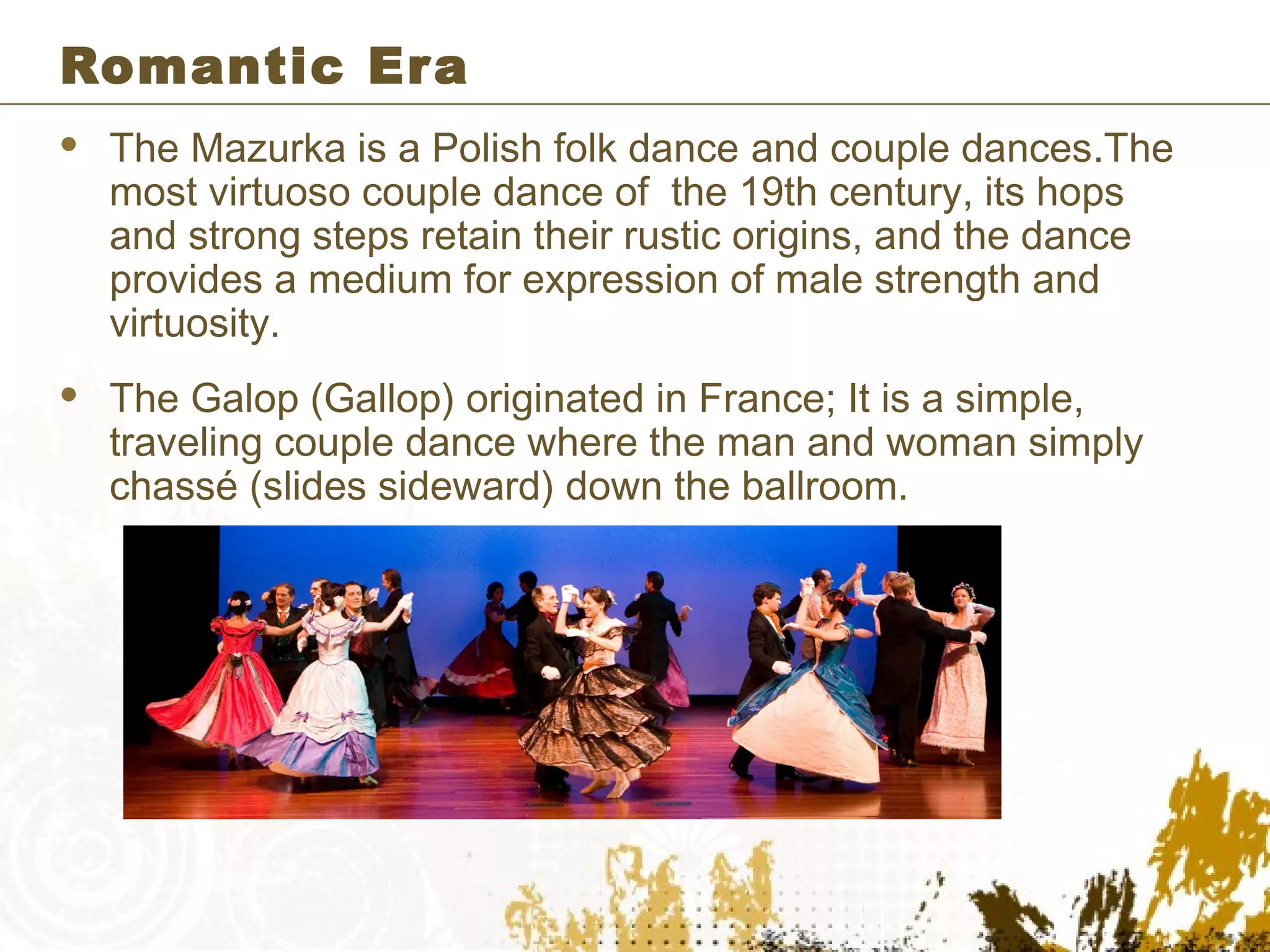 the evolution of dance through the years | PPT