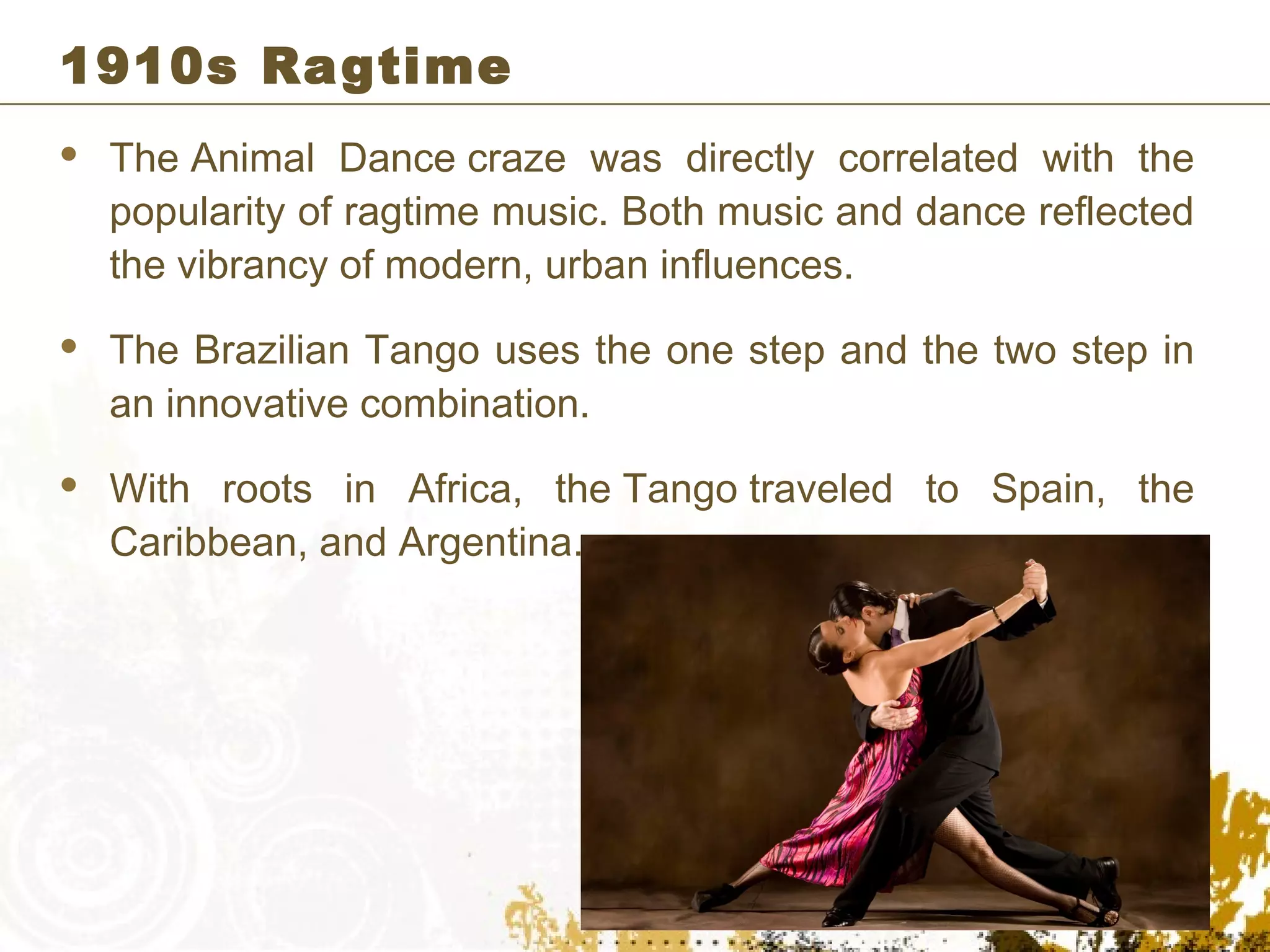 the evolution of dance through the years | PPT