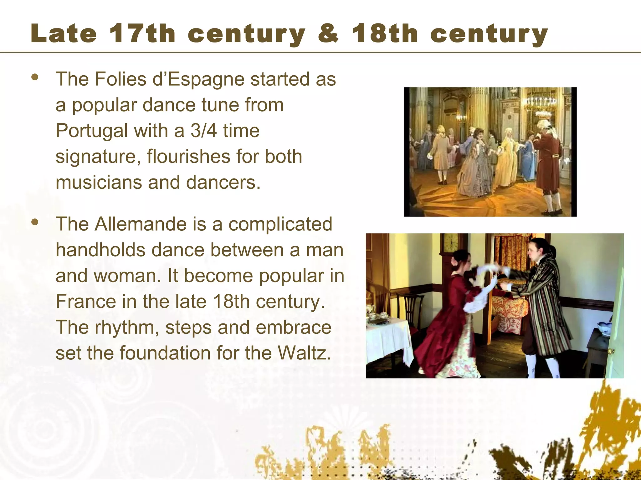 the evolution of dance through the years | PPT