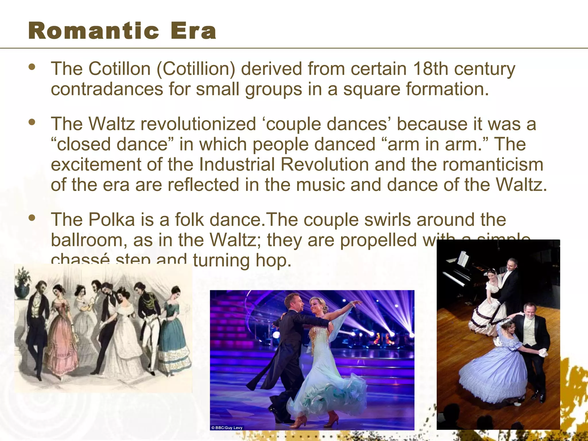the evolution of dance through the years | PPT