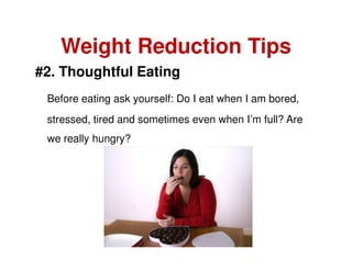 Fitness and weights reduction tips | PPT