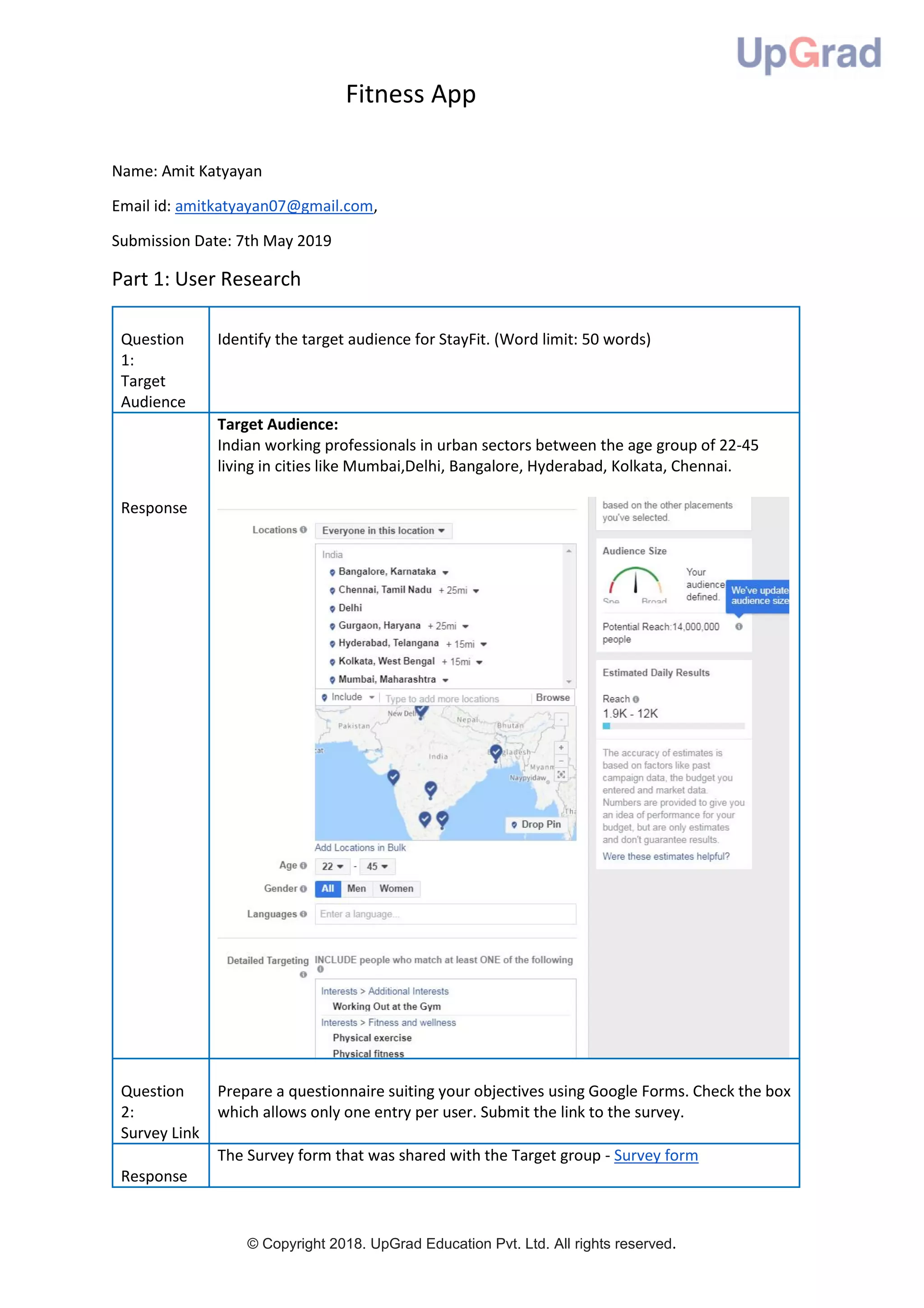 Fitness app case study Amit katyayan | PDF