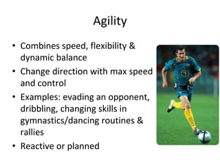 Fitness components tests & training principles | PPTX